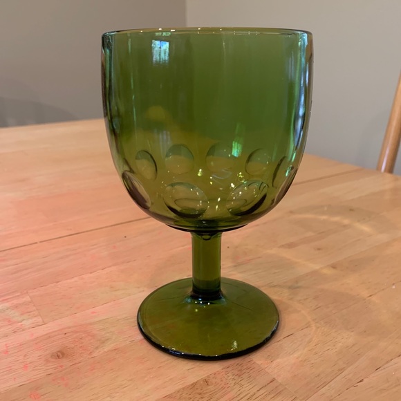 Vintage | Dining | Bartlett Collins Avocado Green Thumbprint Coin Dot ...